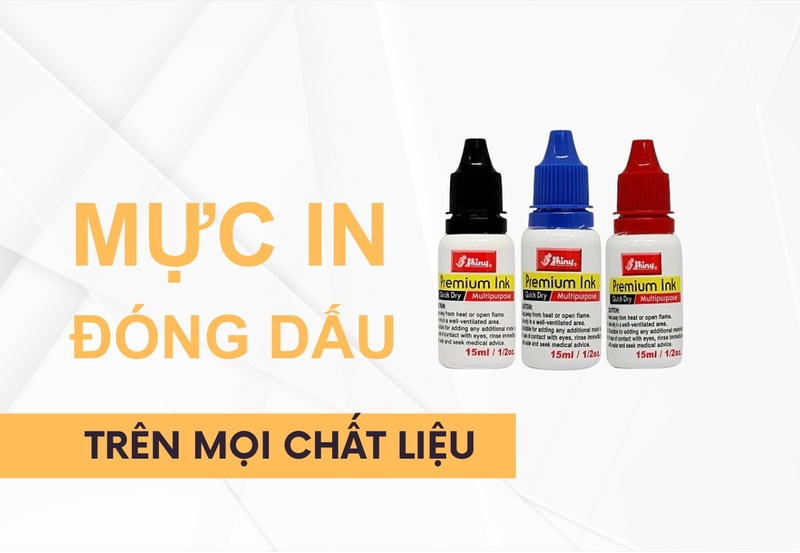 Tìm hiểu mực đóng dấu trên mọi chất liệu
